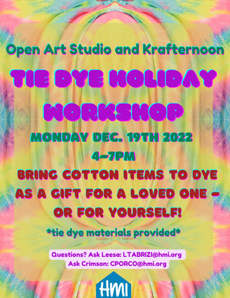 Tie Dye Holiday Workshop