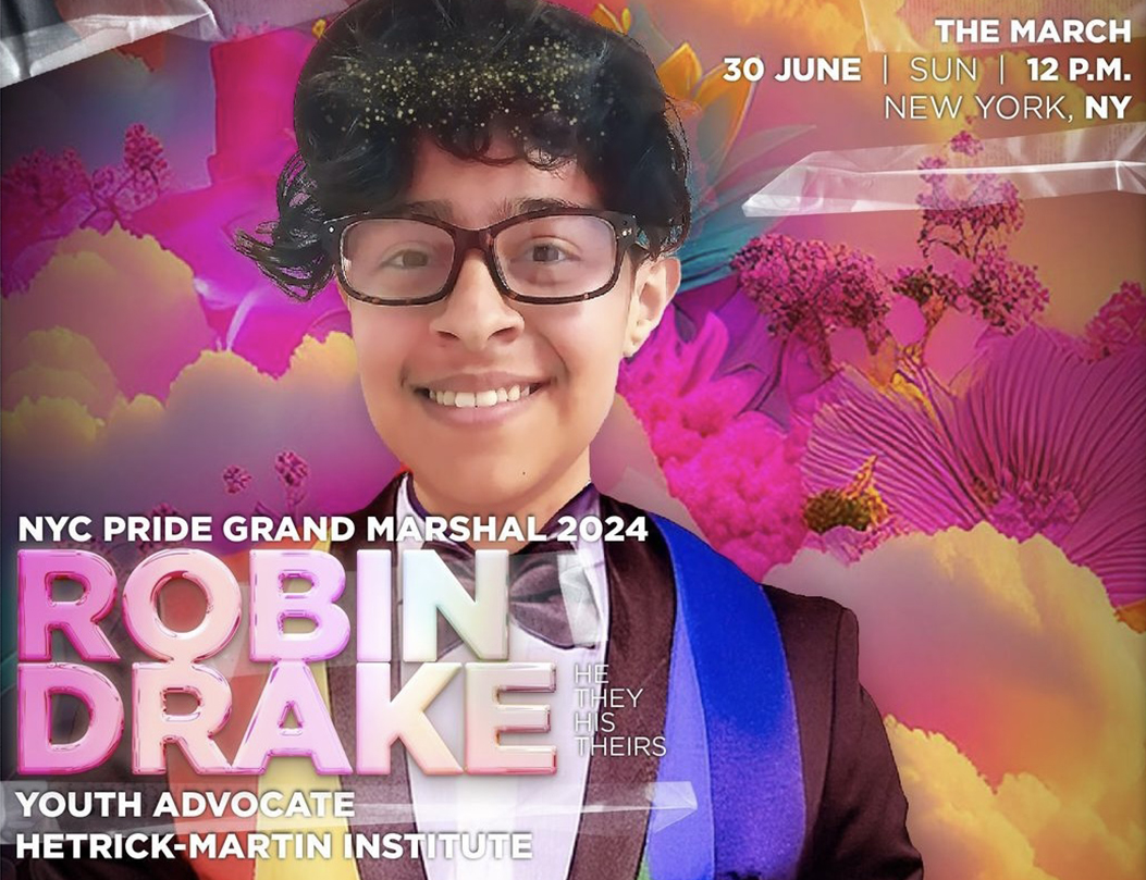 HMI's Robin Drake Named Youth Activist Grand Marshal for 2024 NYC Pride ...